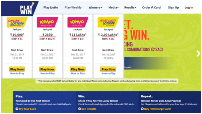Playwin Lottery- Now you can enjoy Lotto and Keno games in India too
